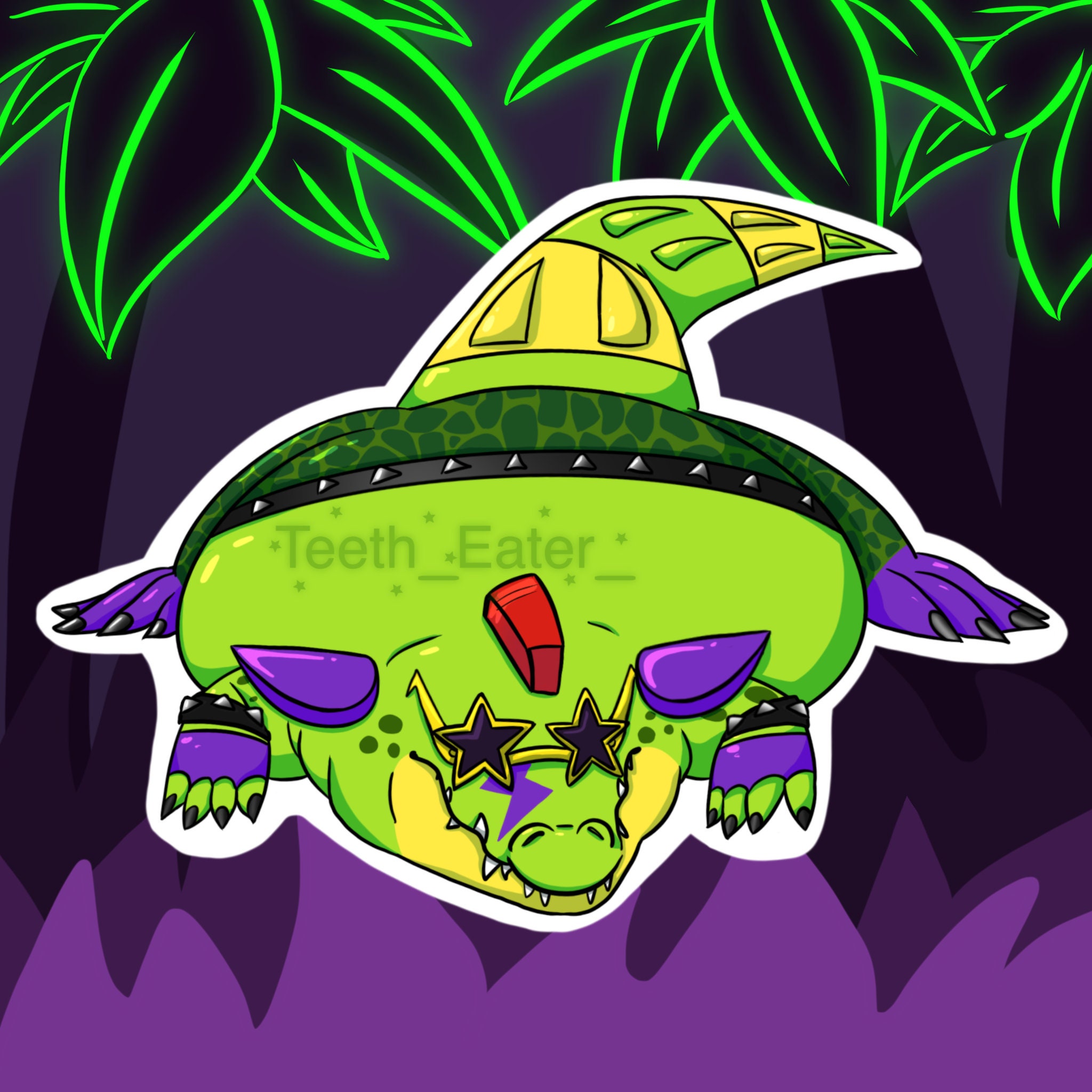 FNAF Security Breach Monty Montgomery Gator Matte Sticker - Etsy Australia