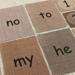 Natural Hessian Classroom Flashcards Editable Digital Download - Etsy