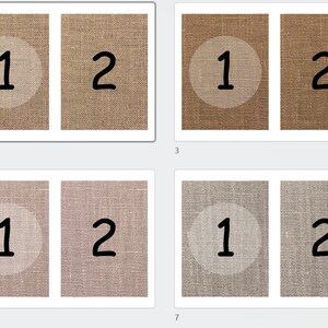 Natural Hessian Classroom Flashcards Editable Digital Download - Etsy