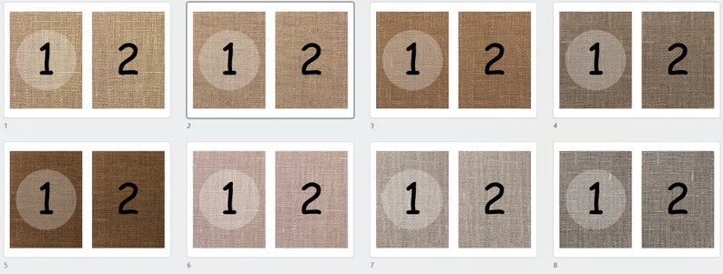 Natural Hessian Classroom Flashcards Editable Digital Download - Etsy