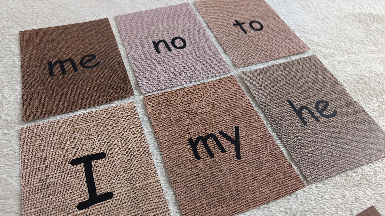 Natural Hessian Classroom Flashcards Editable Digital Download - Etsy