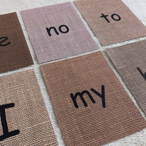 Natural Hessian Classroom Flashcards Editable Digital Download - Etsy