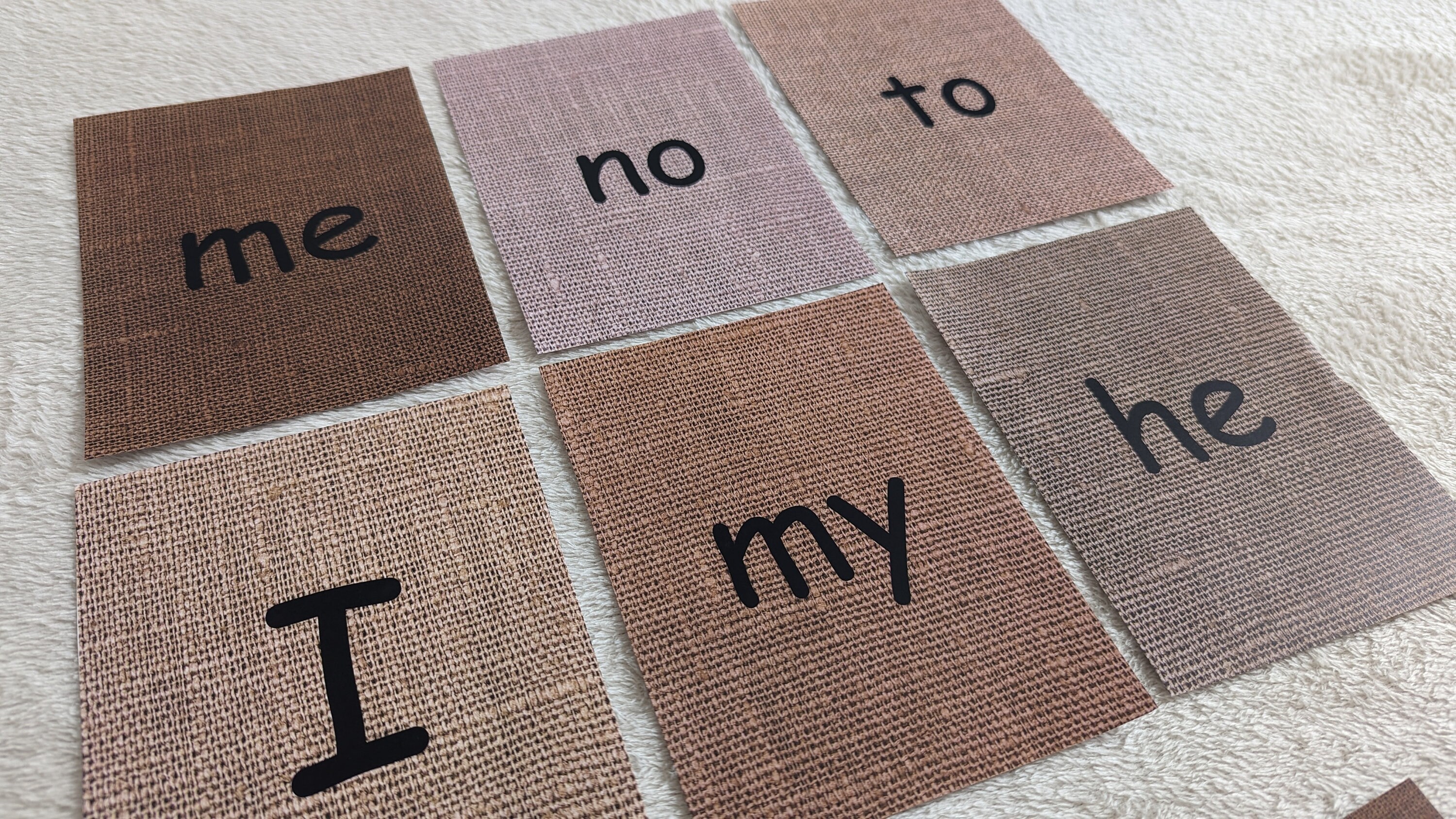 Natural Hessian Classroom Flashcards Editable Digital Download - Etsy