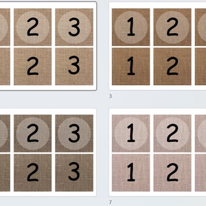 Natural Hessian Classroom Flashcards Editable Digital Download - Etsy