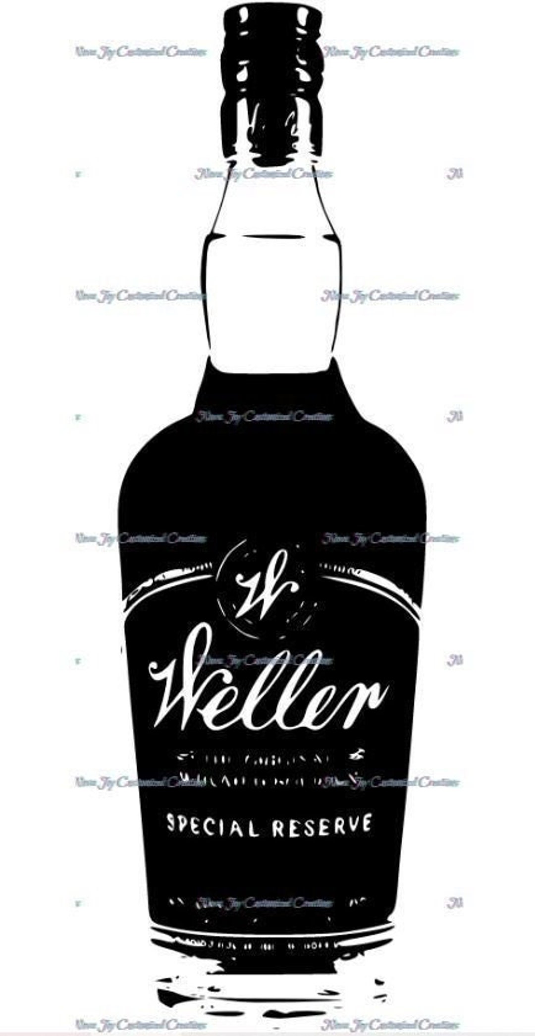 Bourbon Bottle SVG - Instant Download - Weller Digital Download - Etsy ...