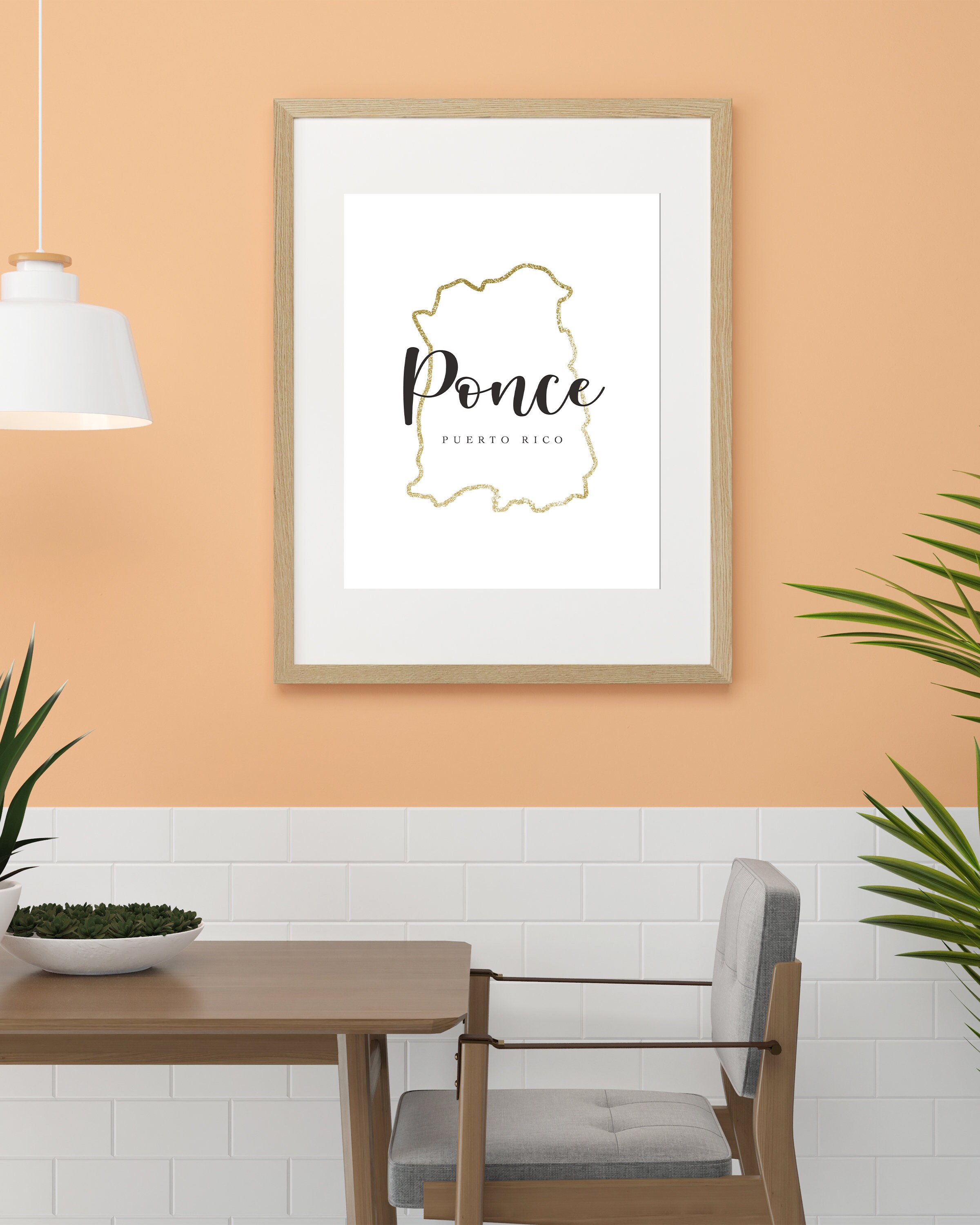 PONCE MAP, Digital Download/digital Wall Art / Downloadable Art/ Puerto ...