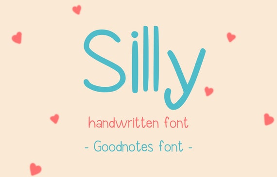 Silly Easy Hand Lettering Font for Digital Planners / - Etsy
