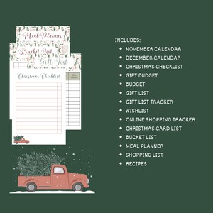 Christmas Planner | Digital Planner | Holiday Planner - Etsy