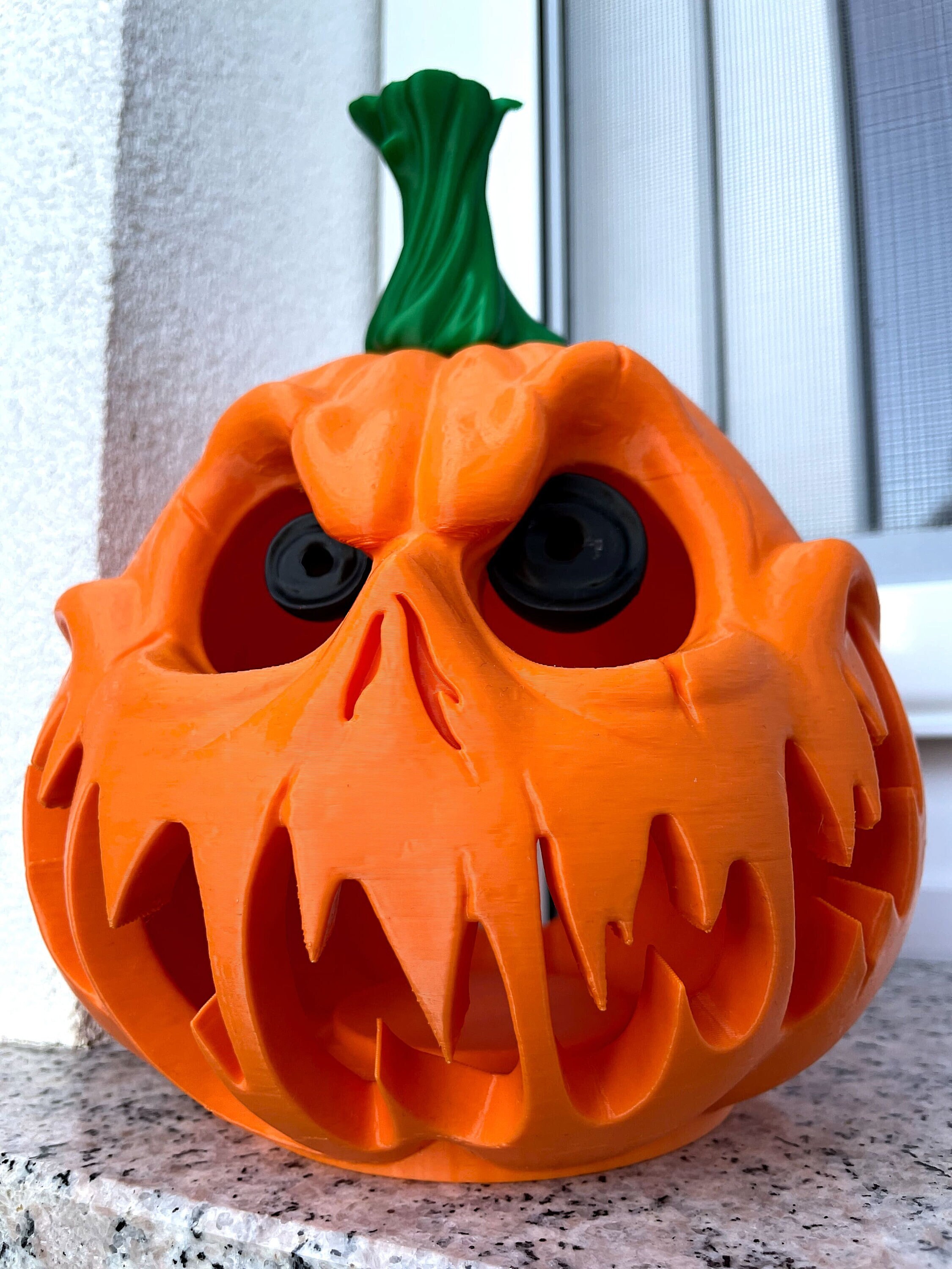 Scary 3D Printed Halloween Pumpkin: Terrifying Decor for Spooktacular ...