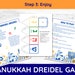 Printable DIY Hanukkah Dreidel Game, Dreidel Craft, Chanukah Activities ...