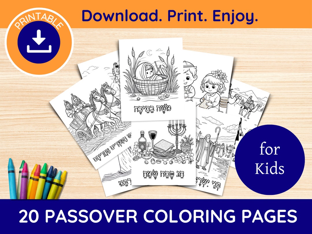 Printable 20 Passover Coloring Pages for Kids , Passover for Children ...