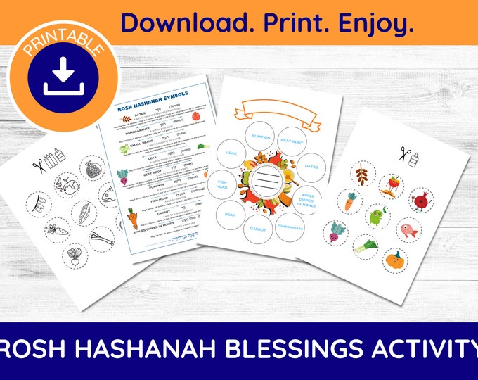 L'shana Tovah Blessing-jewish Star of David-shana Tova Printable-new ...