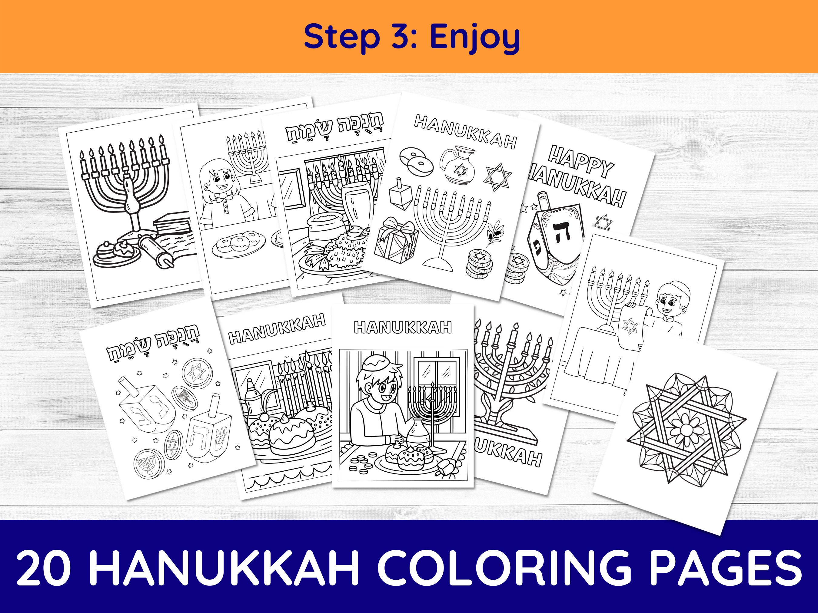 20 Printable Hanukkah Coloring Pages, Chanukah Activities, Hanukkah for ...