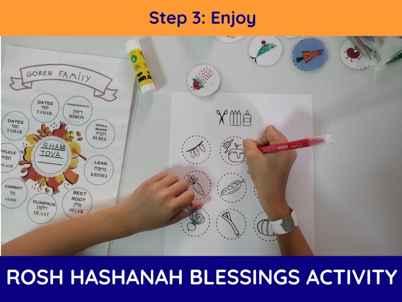 Printable Rosh Hashanah Activities Rosh Hashanah Kids Rosh - Etsy