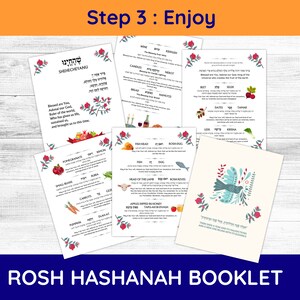 Printable Rosh Hashanah Booklet, Rosh Hashanah Activities, Rosh ...