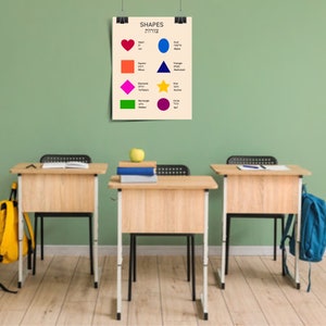 Printable Hebrew Shapes for Kids | Jewish Kids Poster | Jewish Kids ...