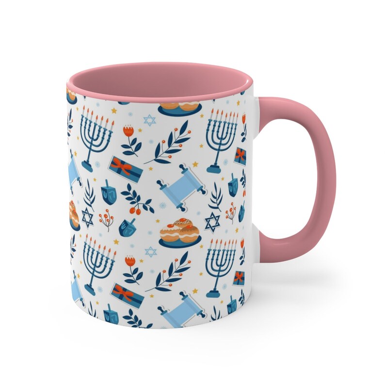 Hanukkah Mug, Chanukah Mug, Hebrew Mug, Hebrew Coffee Mug, Jewish Mug ...