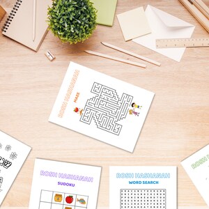 5 Printable Rosh Hashanah Activity Pages for Kids, Rosh Hashanah ...