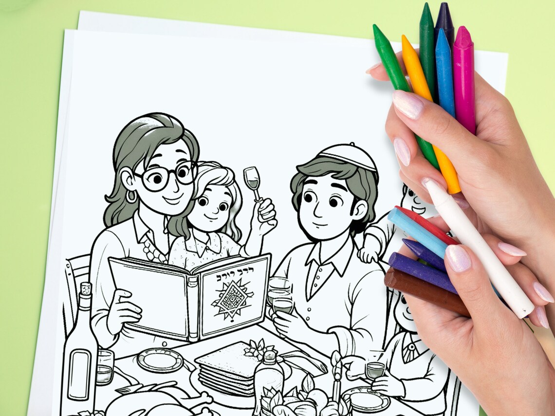 Printable 20 Passover Coloring Pages for Teens and Adults , Passover ...