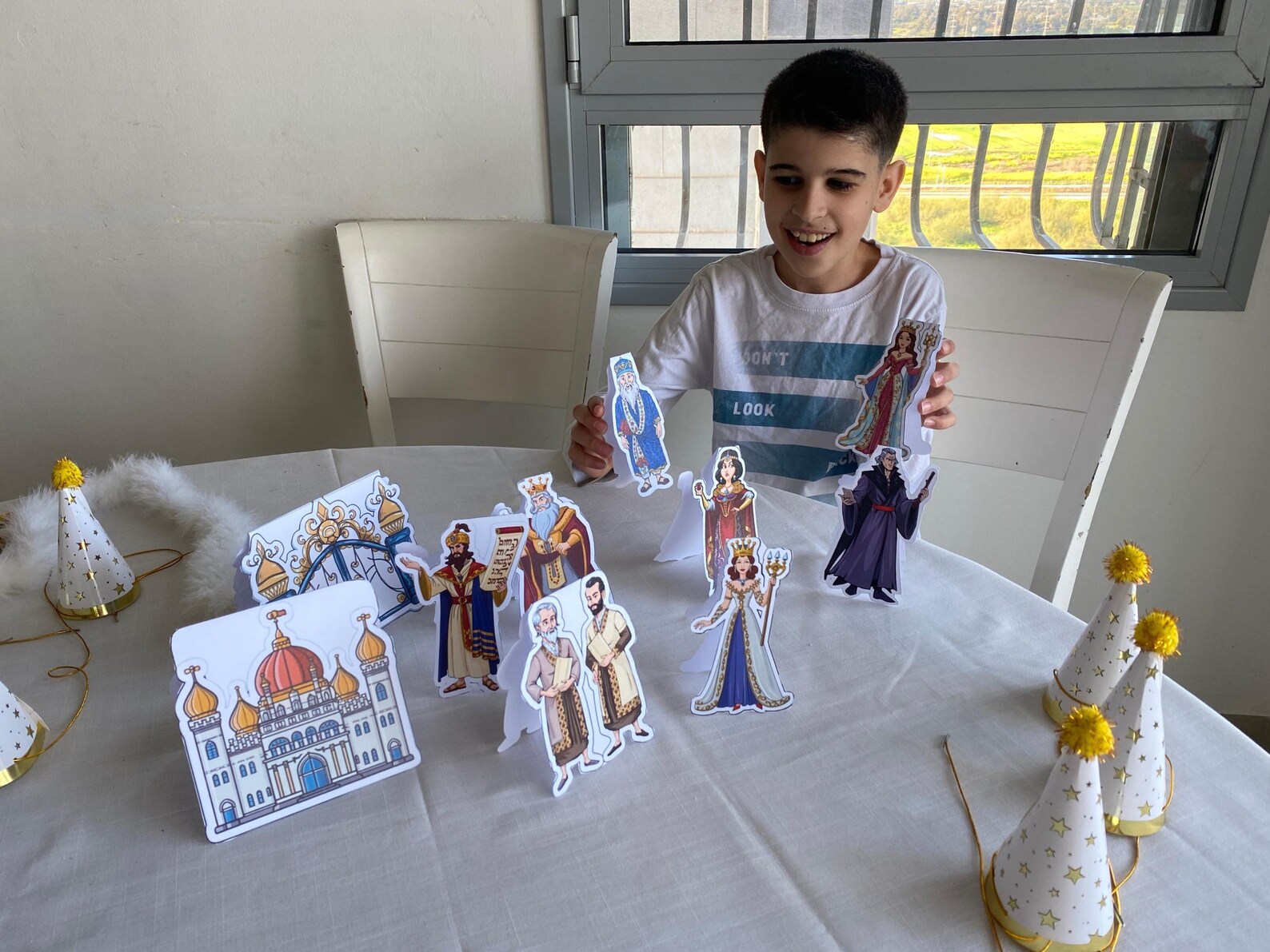Printable Purim Figures, Purim Table Decorations, Purim Kids Activities ...