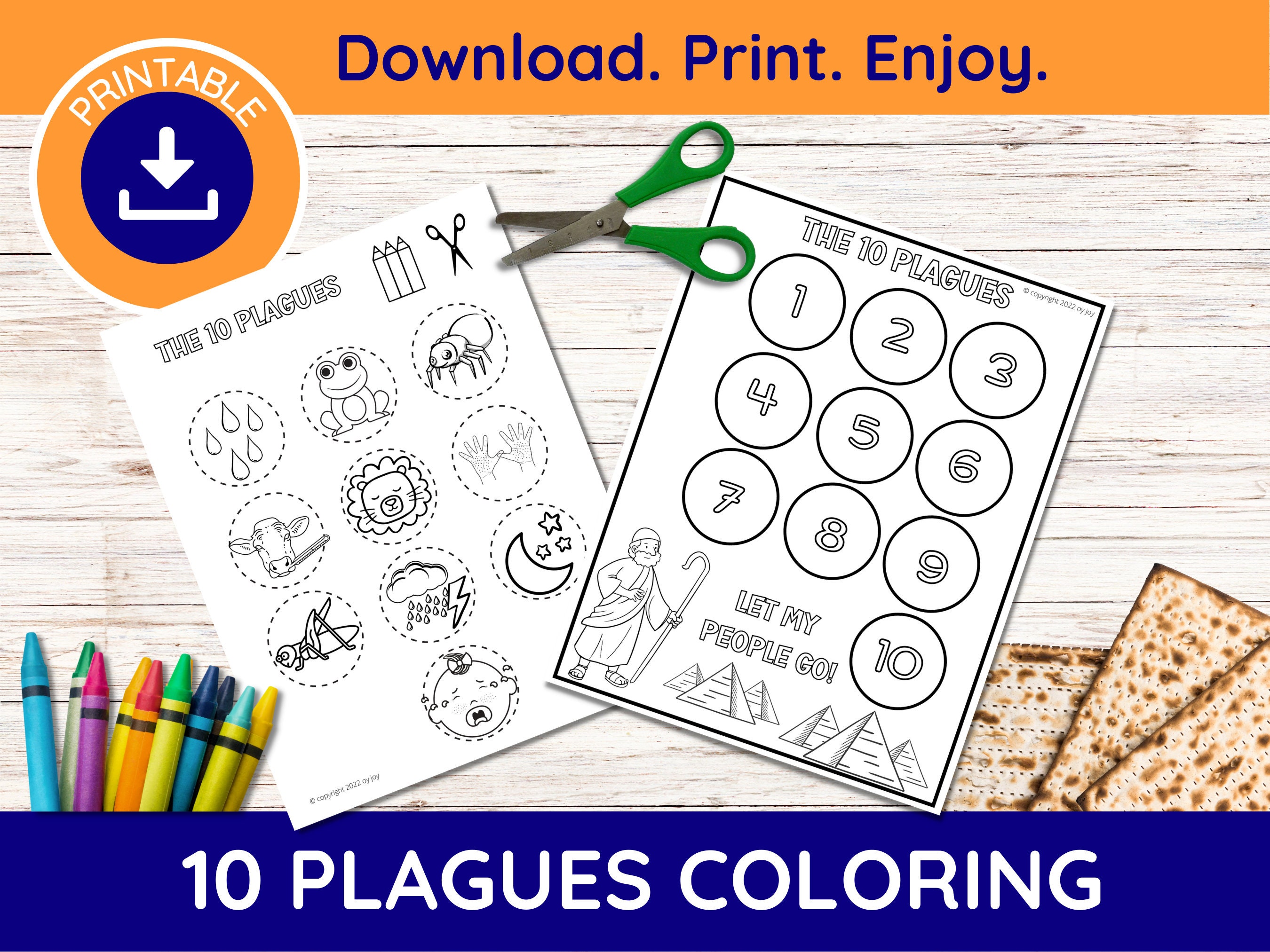 Printable Coloring Passover Ten Plagues Printable Passover Activities ...