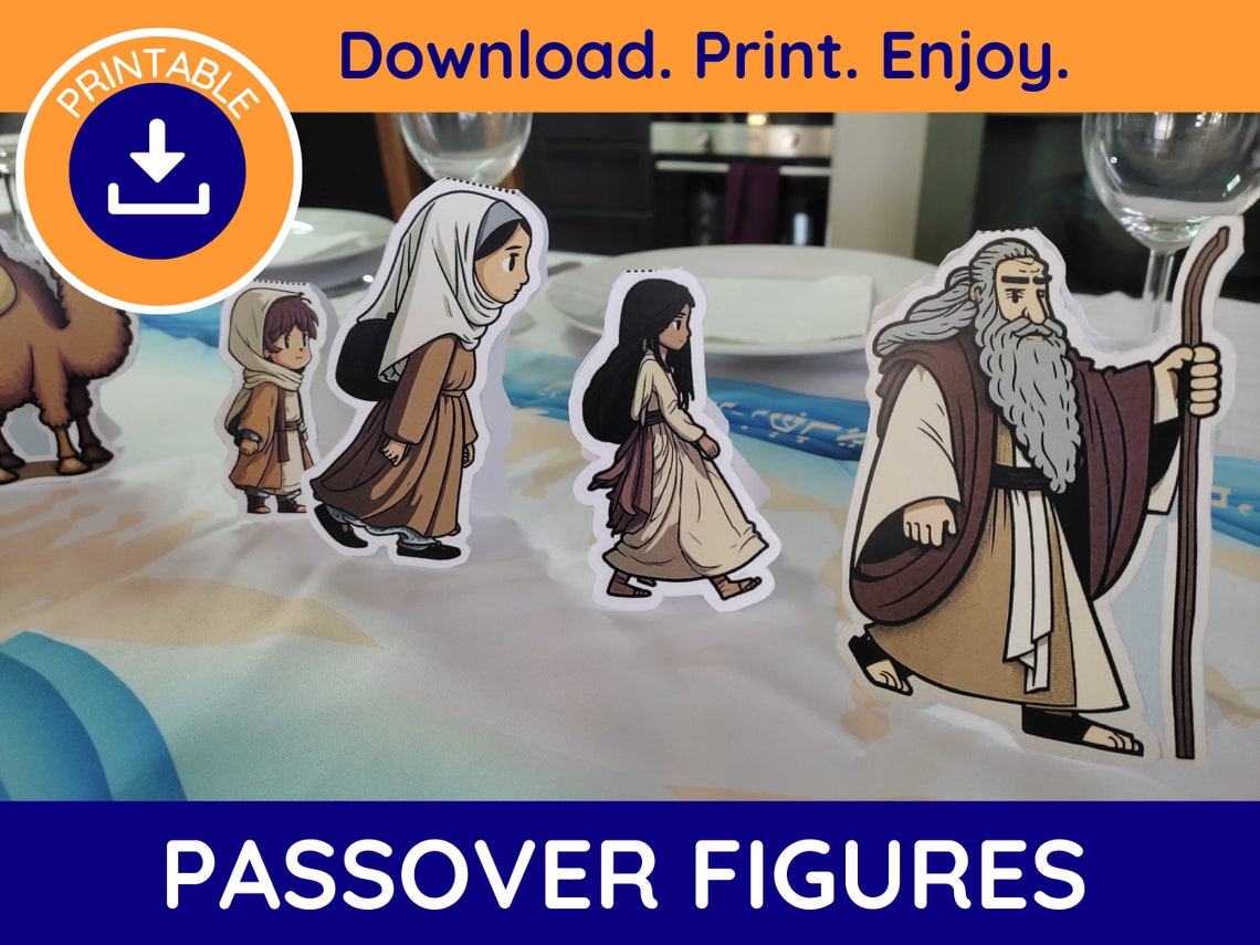 Passover Table Decor Seder Decoration Passover Split the Sea - Etsy