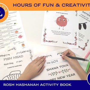 Printable Rosh Hashanah Symbols and Brachot Activity Book ~ Rosh ...