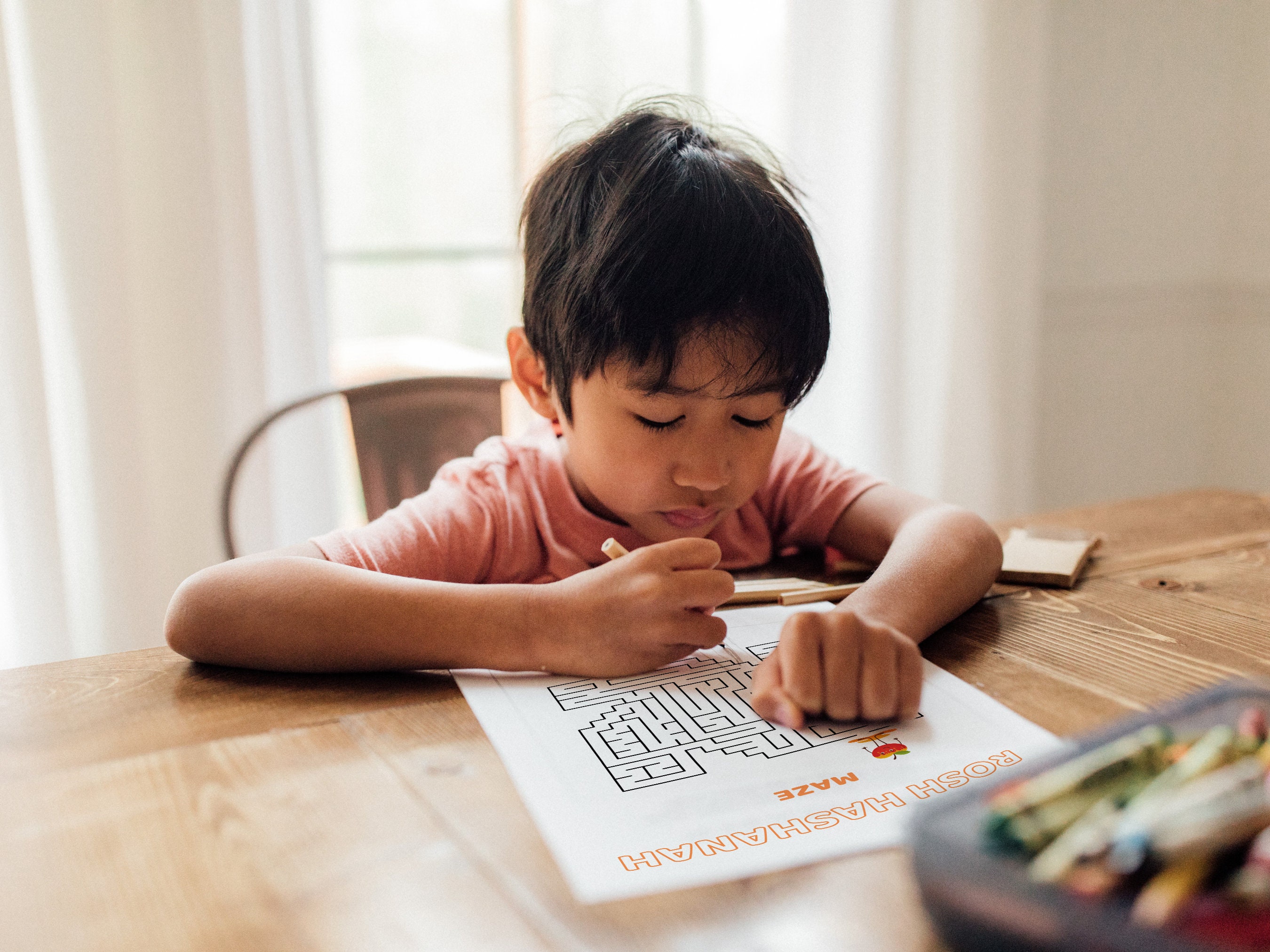 5 Printable Rosh Hashanah Activity Pages for Kids, Rosh Hashanah ...