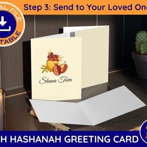 Printable Rosh Hashanah Greeting Card Rosh Hashanah Card Printable Rosh ...