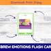Hebrew Emotions Flash Cards, Hebrew Flash Cards, Learn Emotions in ...