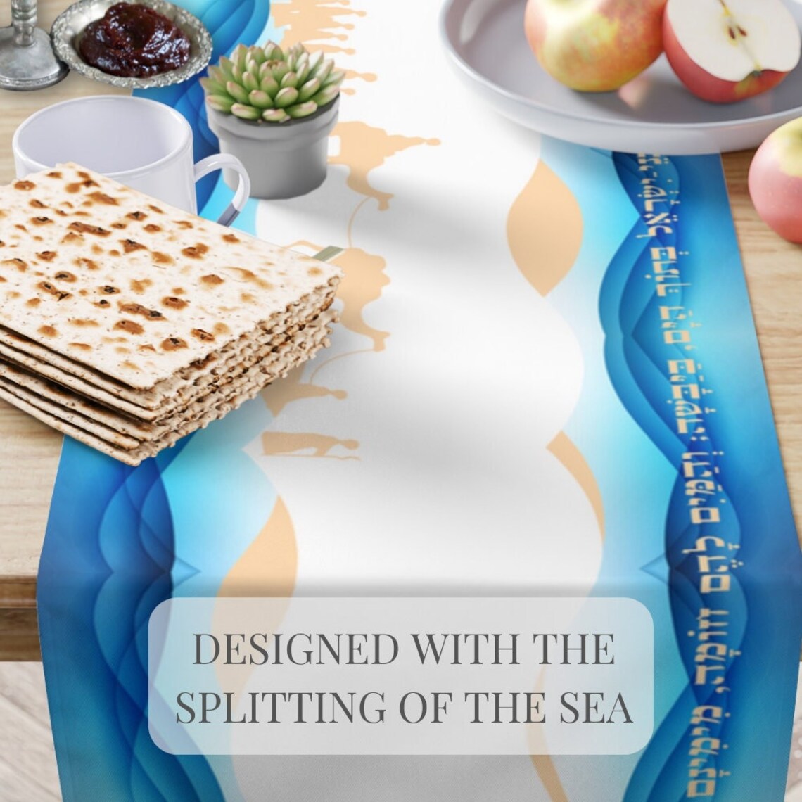 Passover Table Runner and Table Decor Splitting of the Sea - Etsy