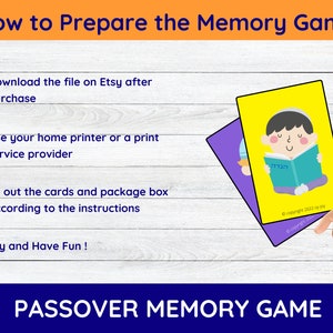 Printable Passover Flash Cards, Printable Passover Activities, Passover ...