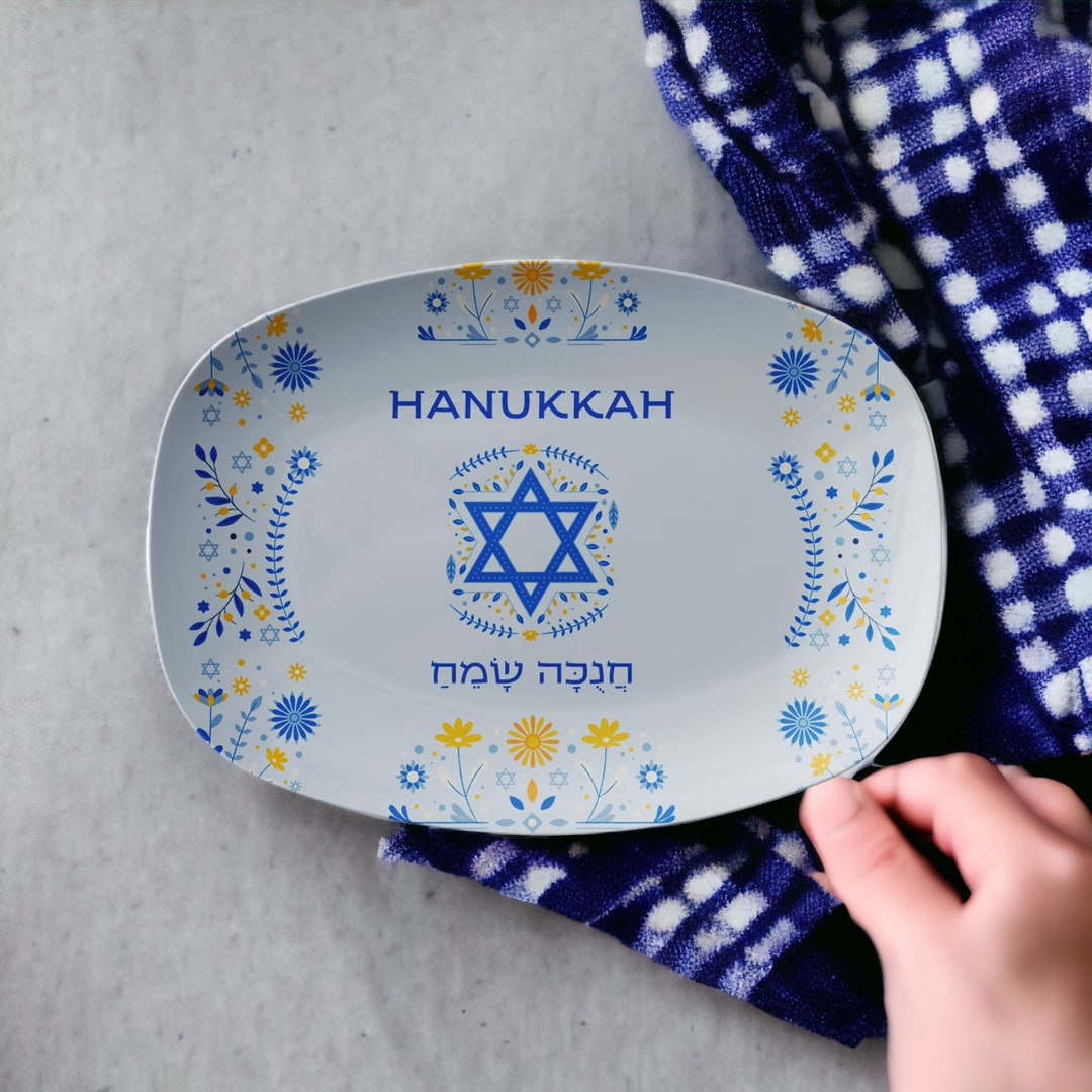 Hanukkah Platter, Hanukkah Plate, Chanukah Plates, Hanukkah Gifts ...