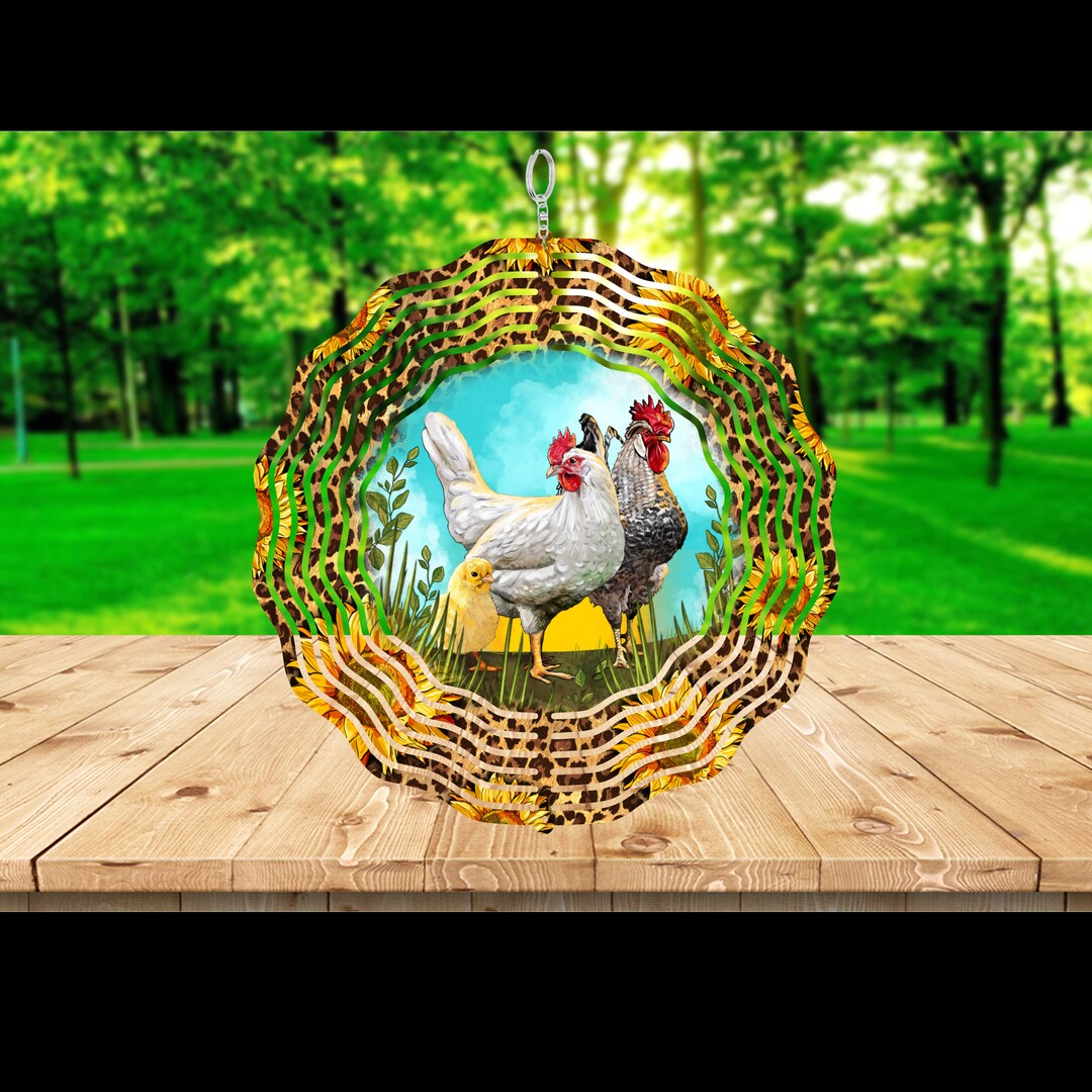 Chicken Spinner Wall Art Home Decor - Etsy