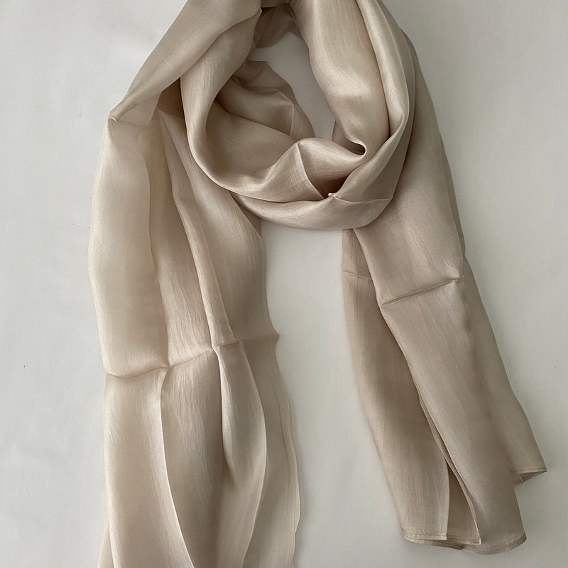 Beige Scarf - Etsy
