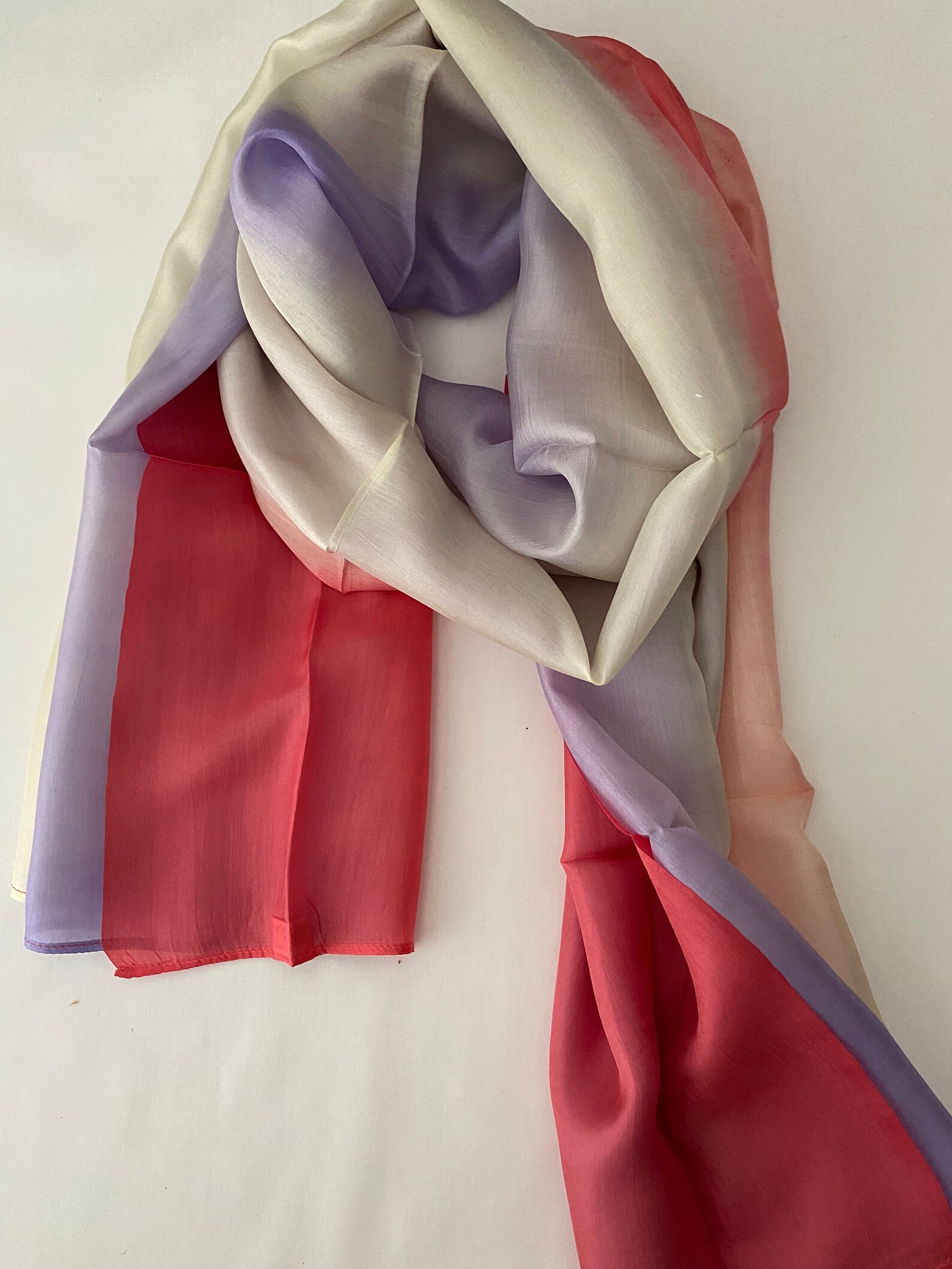 Mulberry Silk Scarf, Silk Scarves, 100% Silk, Soft Scarf, Hand Dyed ...