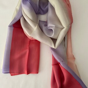 Mulberry Silk Scarf, Silk Scarves, 100% Silk, Soft Scarf, Hand Dyed ...