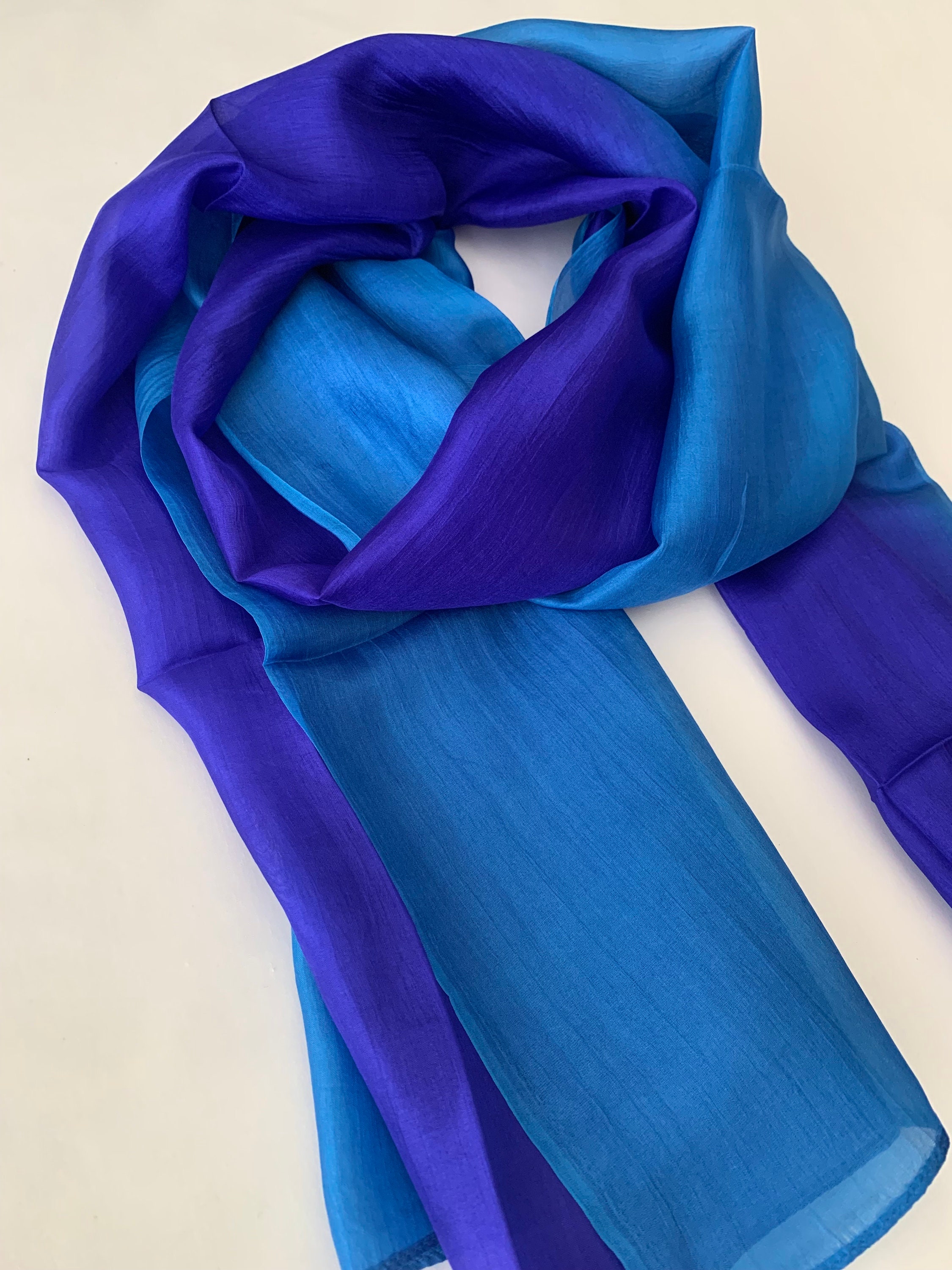 Mulberry Silk Scarf, Silk Scarves, 100% Silk, Soft Scarf, Hand Dyed ...