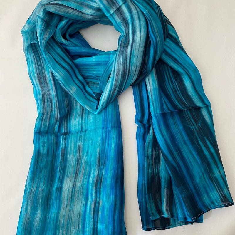 Turquoise Scarves - Etsy