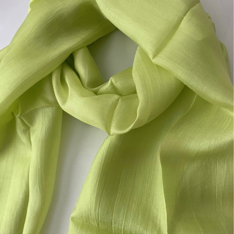 Lime Green Scarf - Etsy