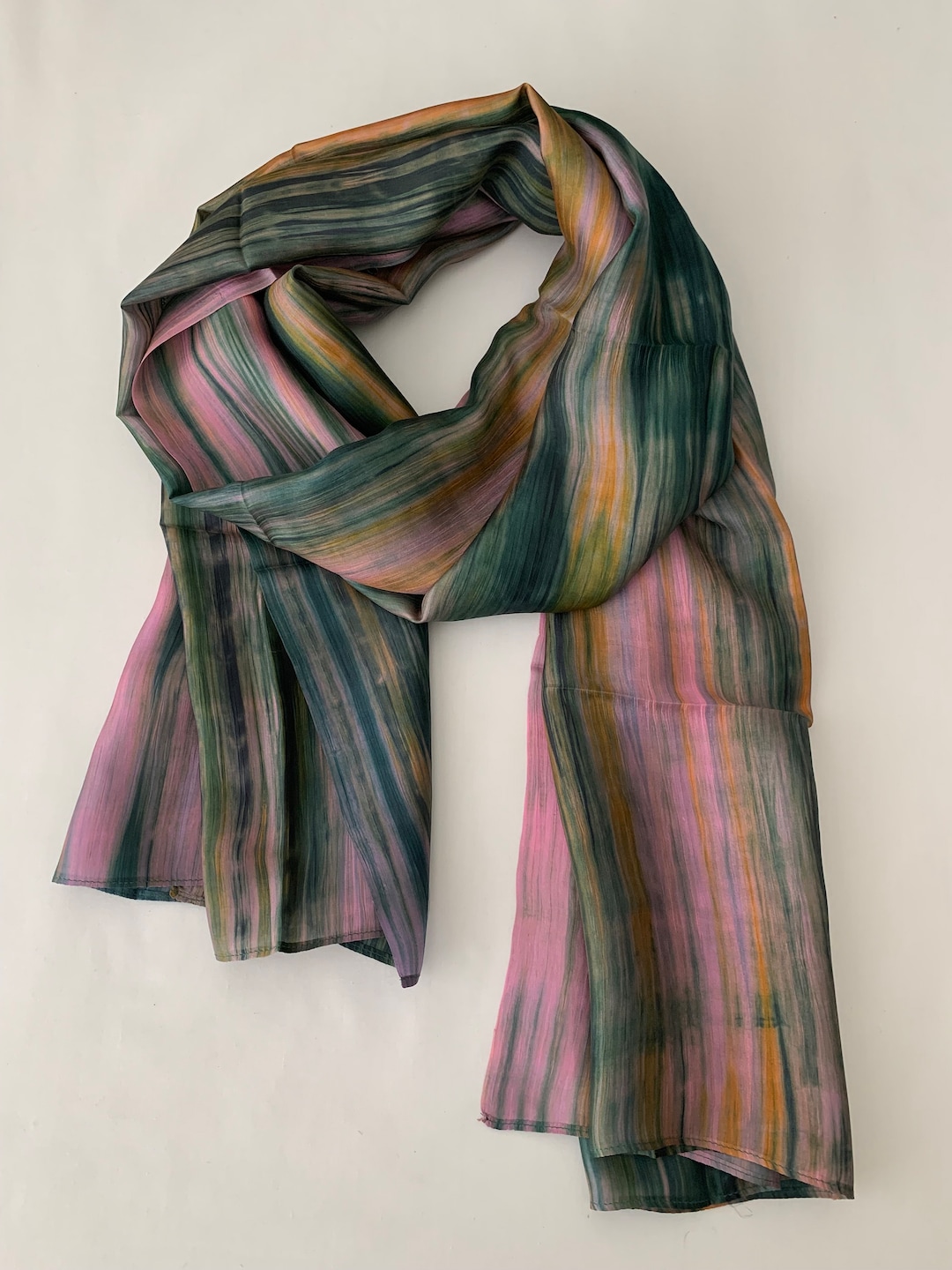 Mulberry Silk Scarf, Silk Scarves, 100% Silk, Soft Scarf, Hand Dyed ...