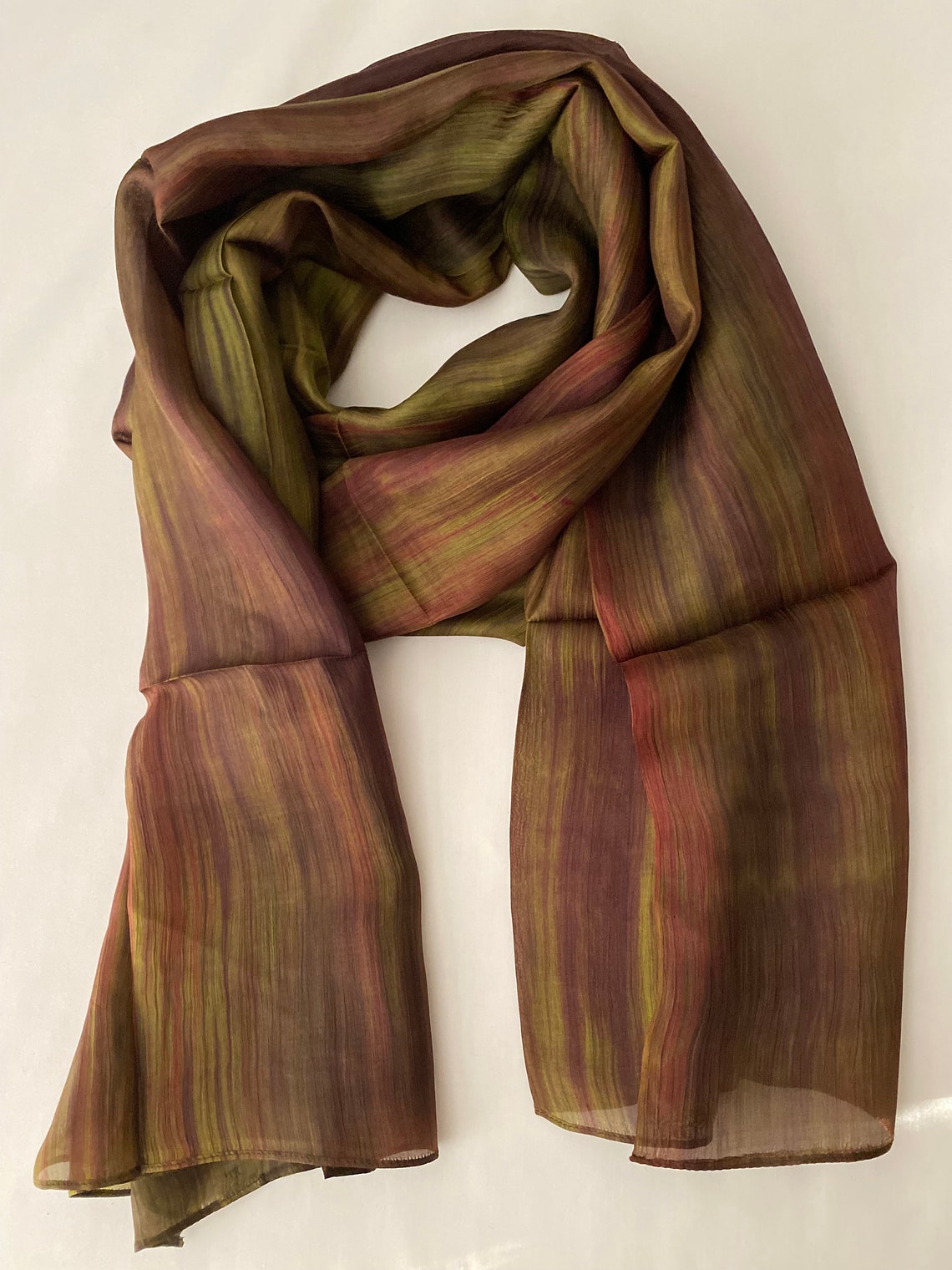 Mulberry Silk Scarf, Silk Scarves, 100% Silk, Soft Scarf, Hand Dyed ...