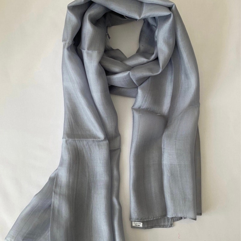 Grey Scarf - Etsy