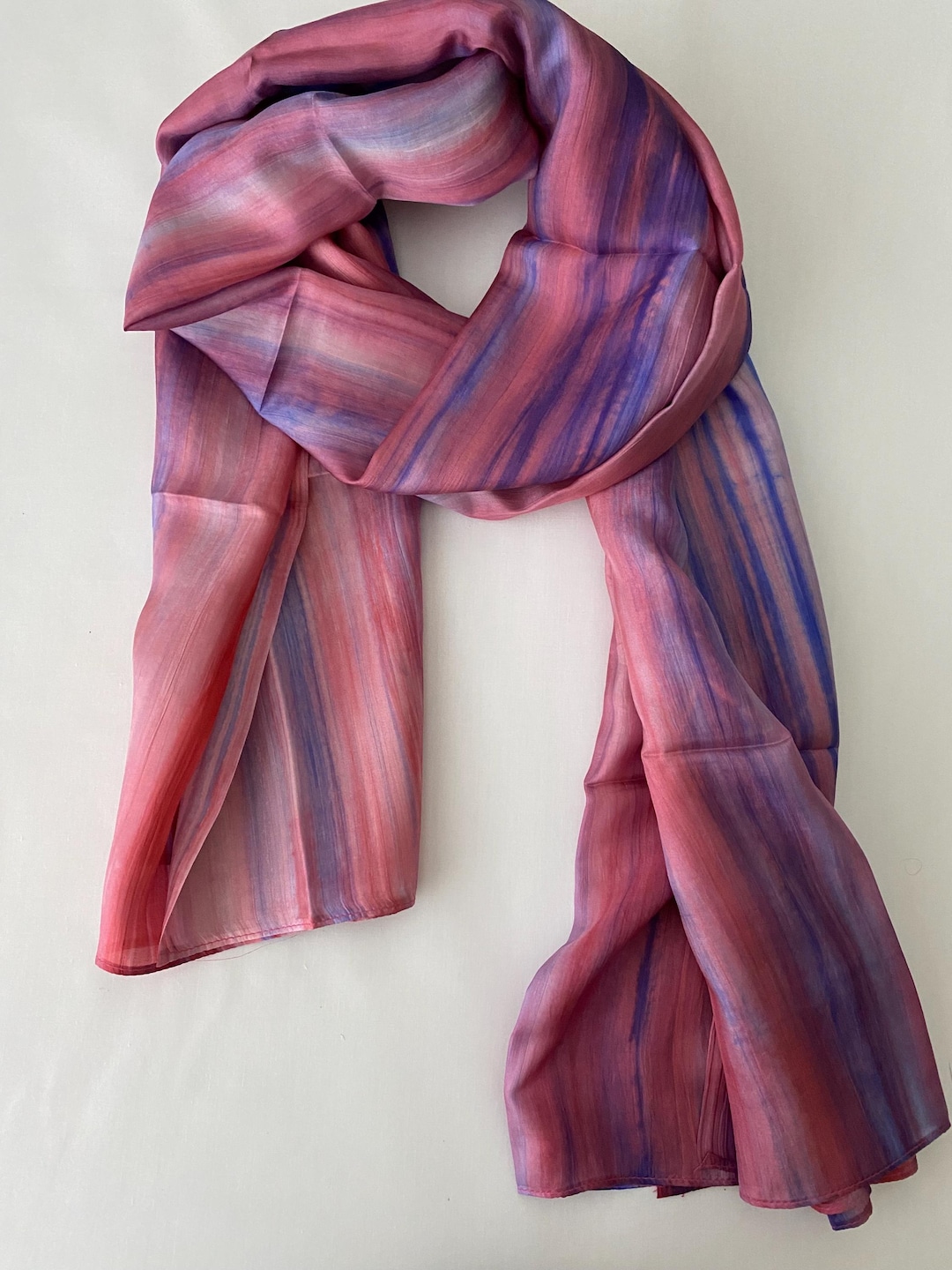Mulberry Silk Scarf, Silk Scarves, 100% Silk, Soft Scarf, Hand Dyed ...