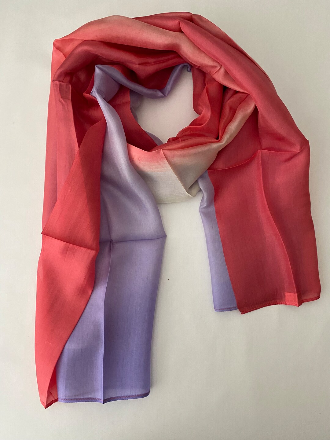 Mulberry Silk Scarf, Silk Scarves, 100% Silk, Soft Scarf, Hand Dyed ...