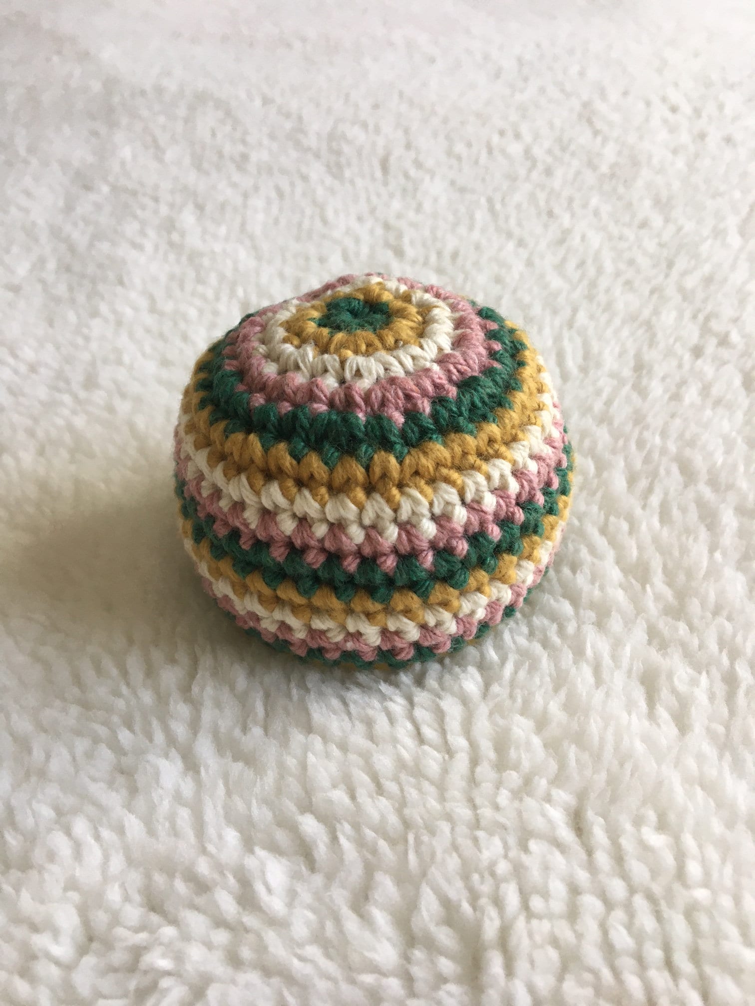 Crochet Pattern Hacky Sack in Striped Desert Colors - Pdf Pattern Only ...