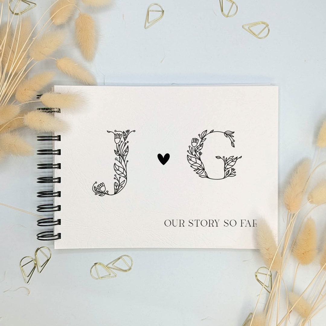 Personalised Couples Scrapbook Story of Us Couples Memory Book ...