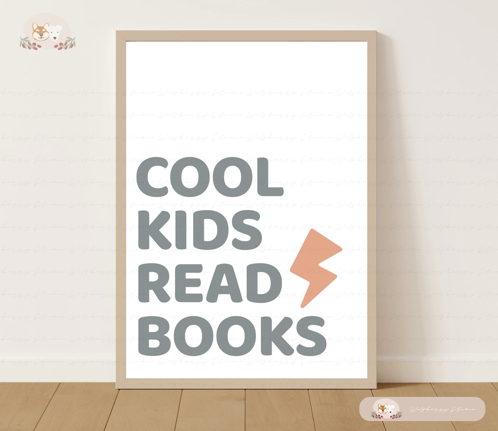 Reading Corner Poster Set Lets Read Poster Cool Kids Read Books Room ...
