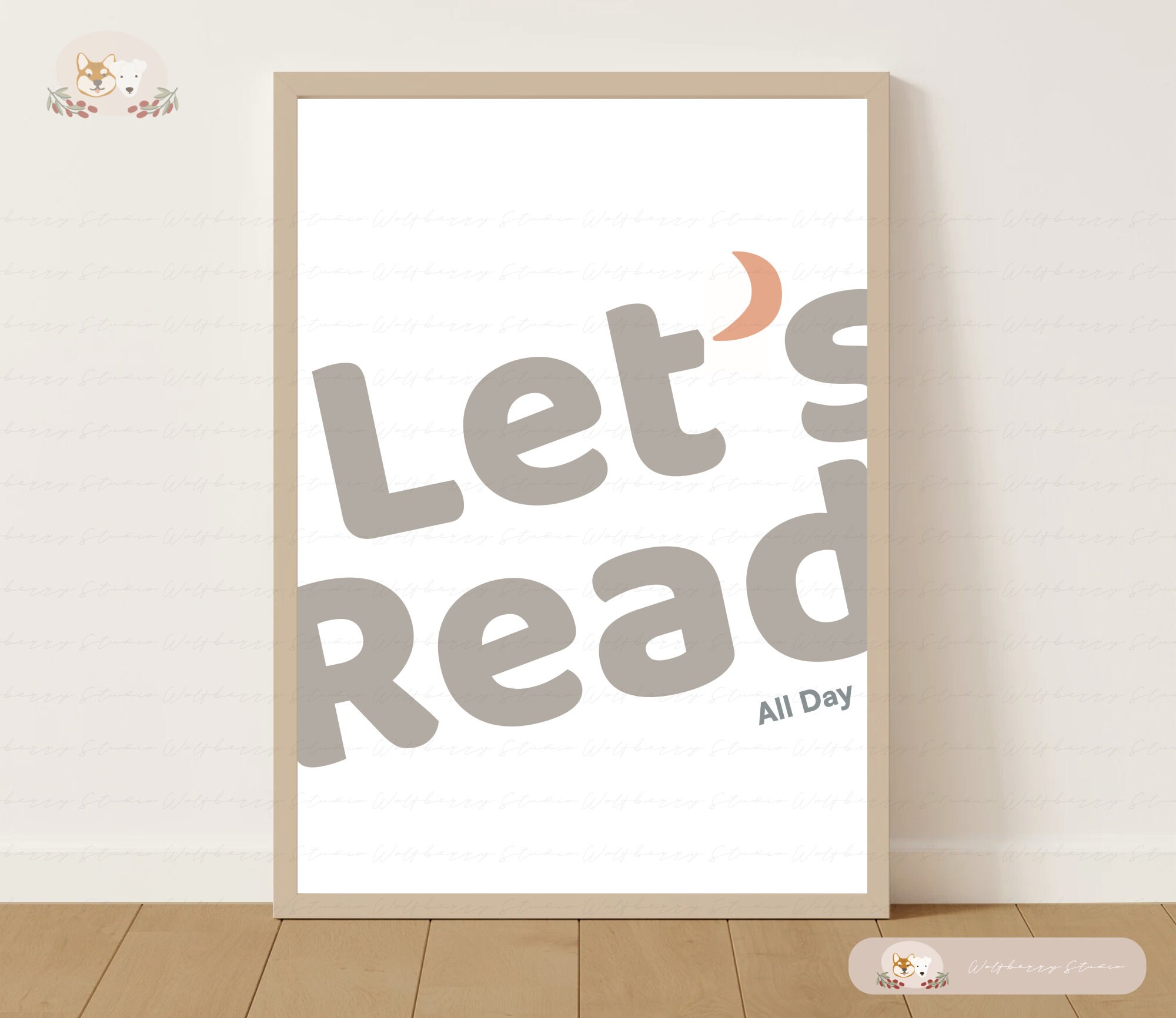 Reading Corner Poster Set Lets Read Poster Cool Kids Read Books Room ...
