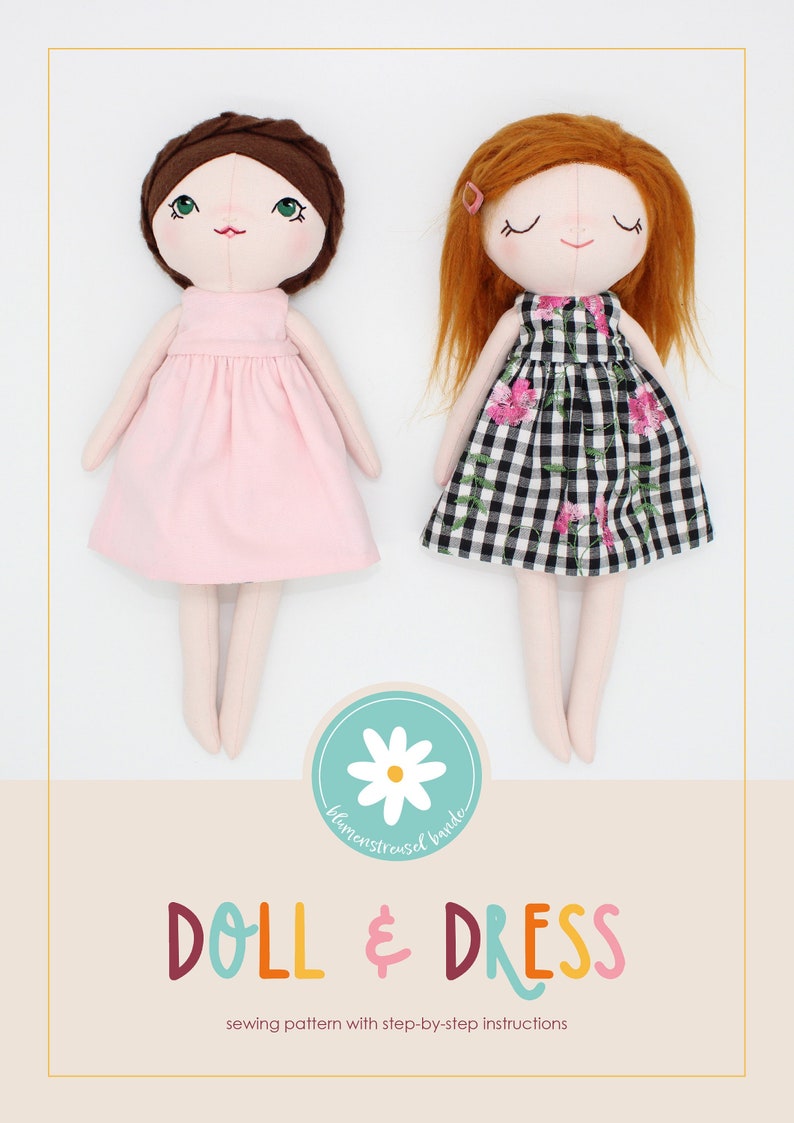 PDF Sewing Pattern Doll With Dress Instant Download - Etsy